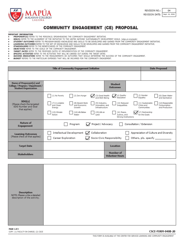 Community Engagement Proposal: School Beautification | PDF | Economies