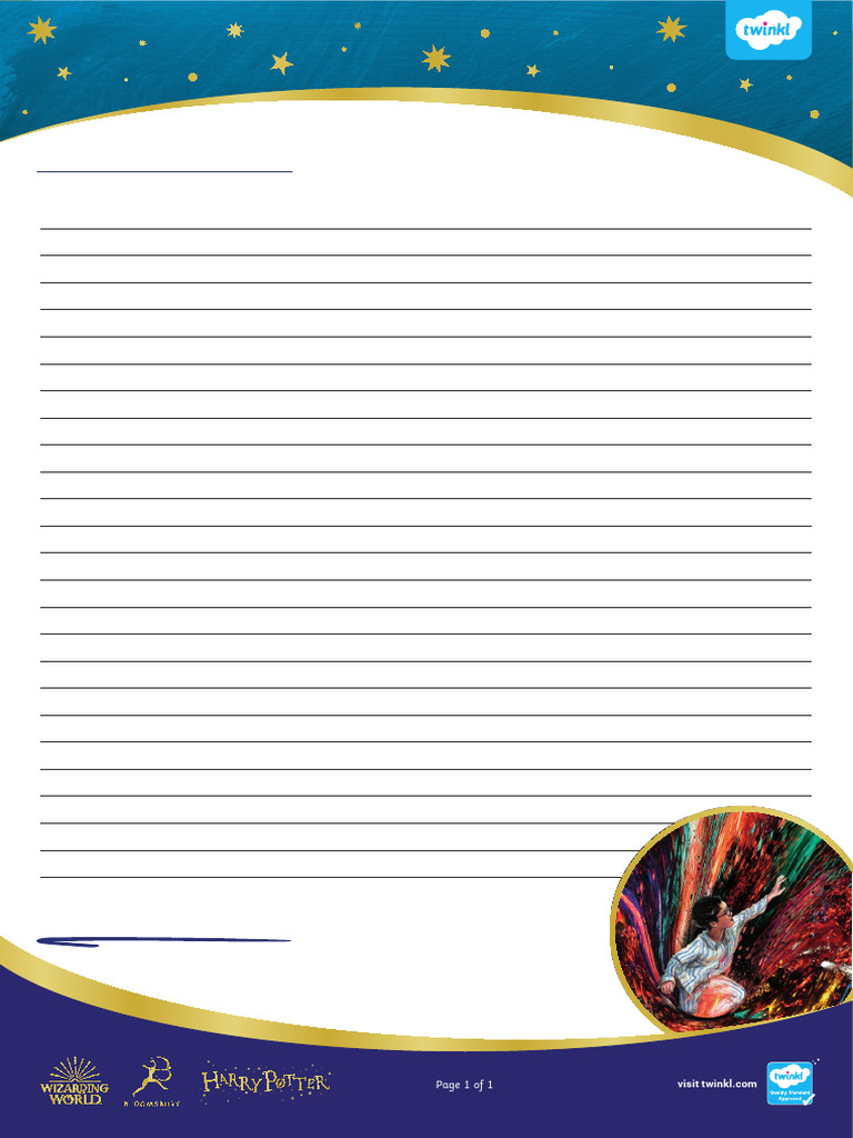 Diary Writing Template Narrow Lines | PDF