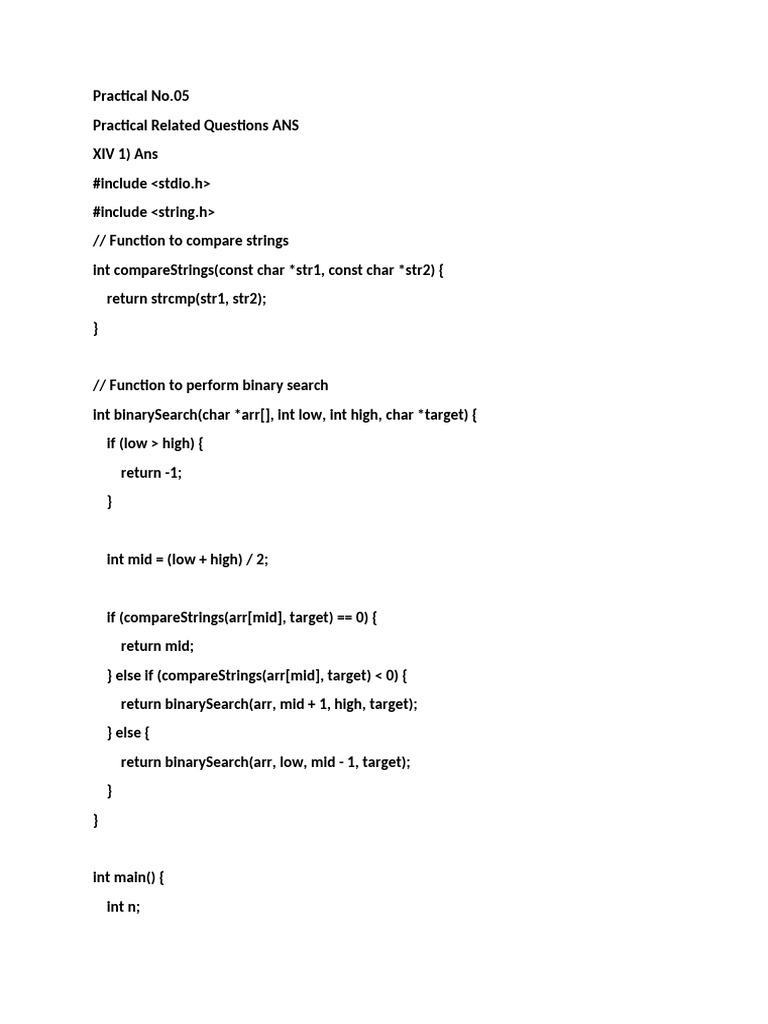 DSU Practical 5 Related Qu | PDF