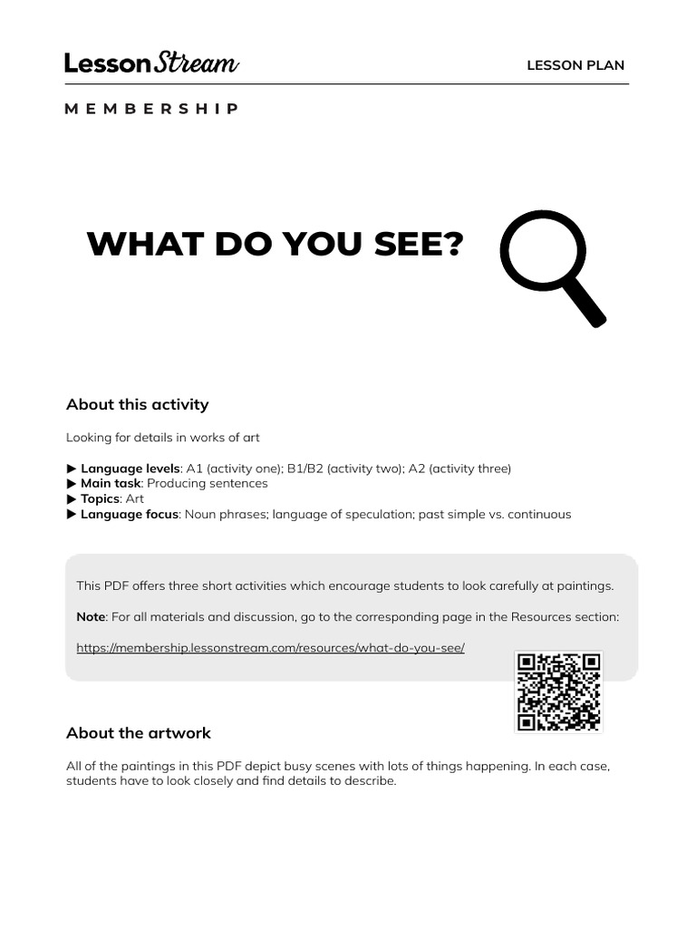Exploring Art Details with Students | PDF | Paintings