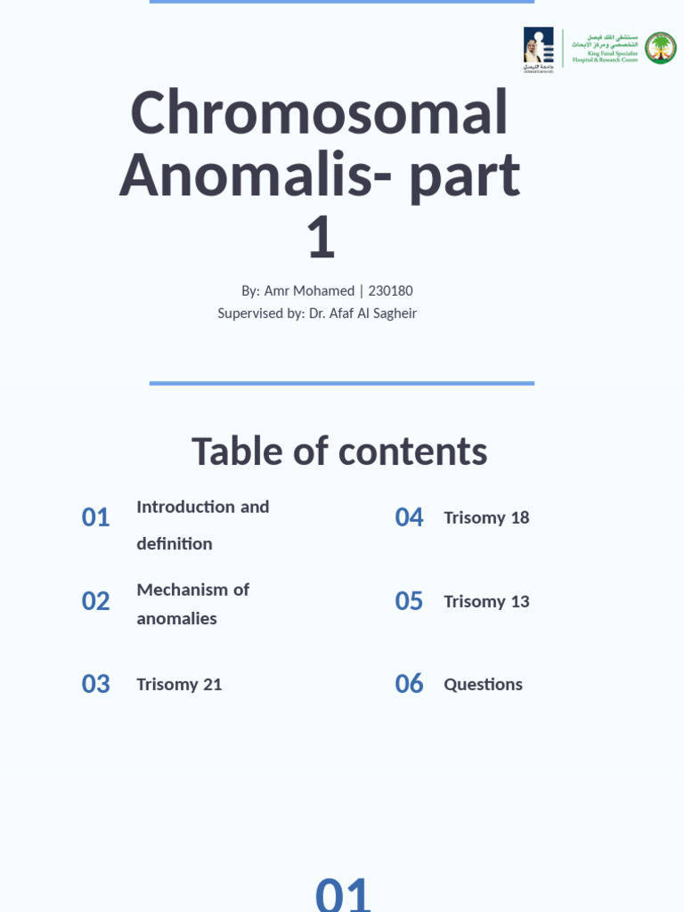 Chromosomal Abnormalities (Trisomy 21,18,13) | PDF | Down Syndrome ...