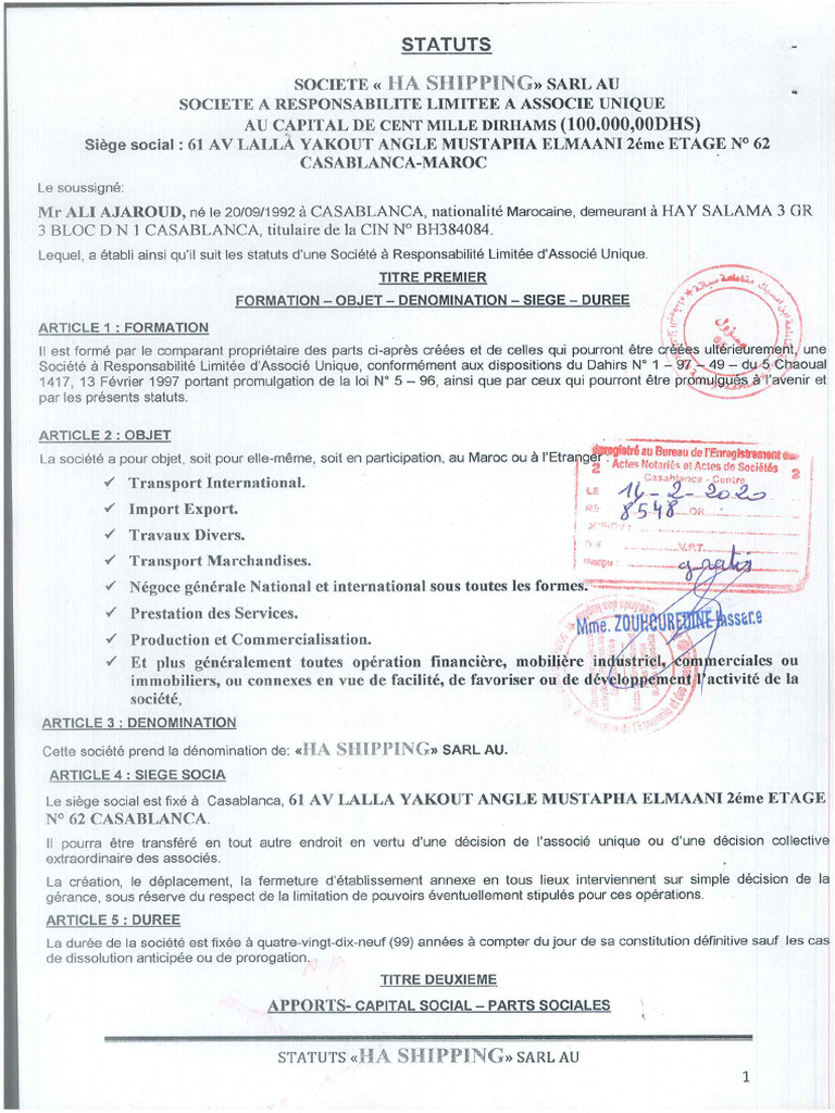 STATUT | PDF