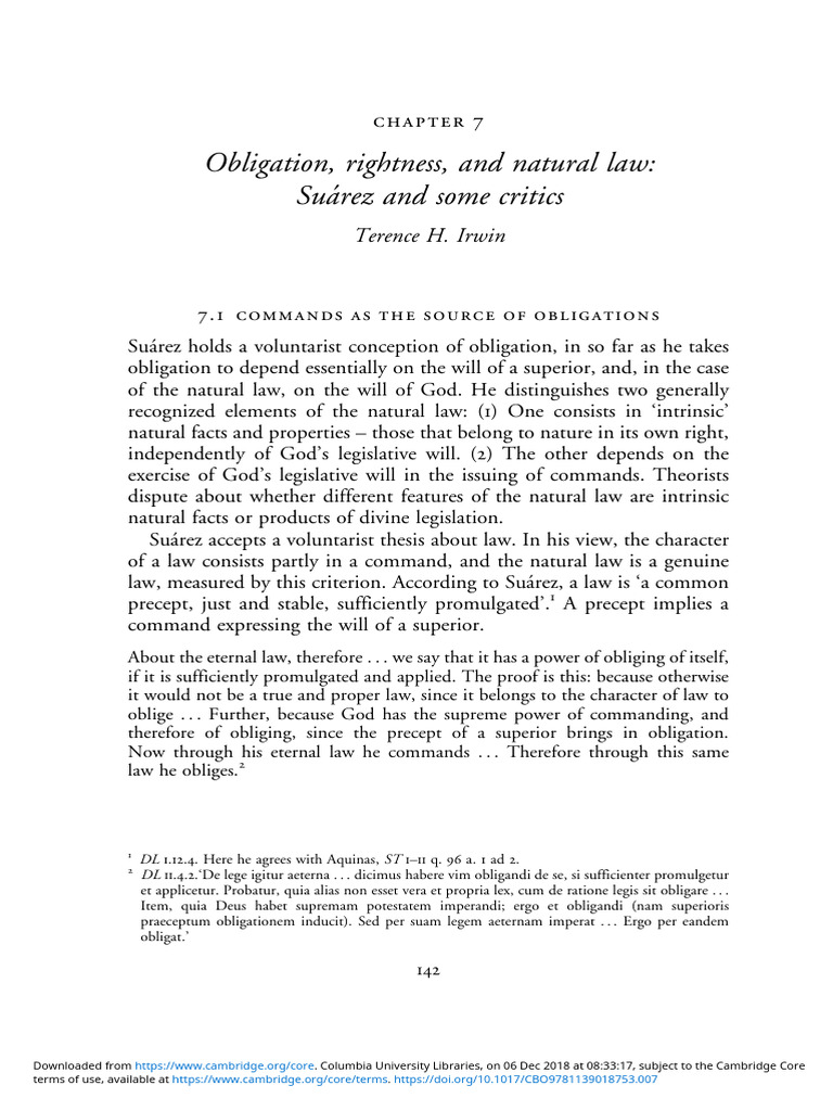 Obligation, Rightness, and Natural Law | PDF | Natural Law | Sin