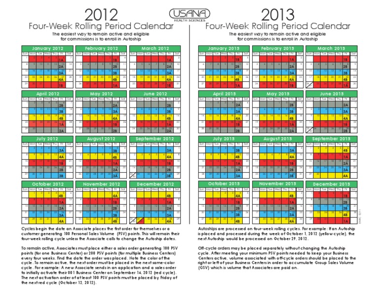 US en Rolling Calendar 2 | PDF | Business