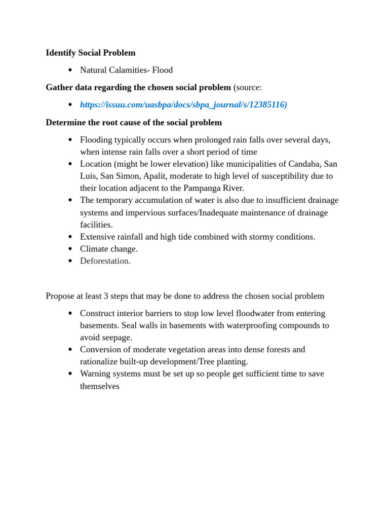 Identify Social Problem | PDF