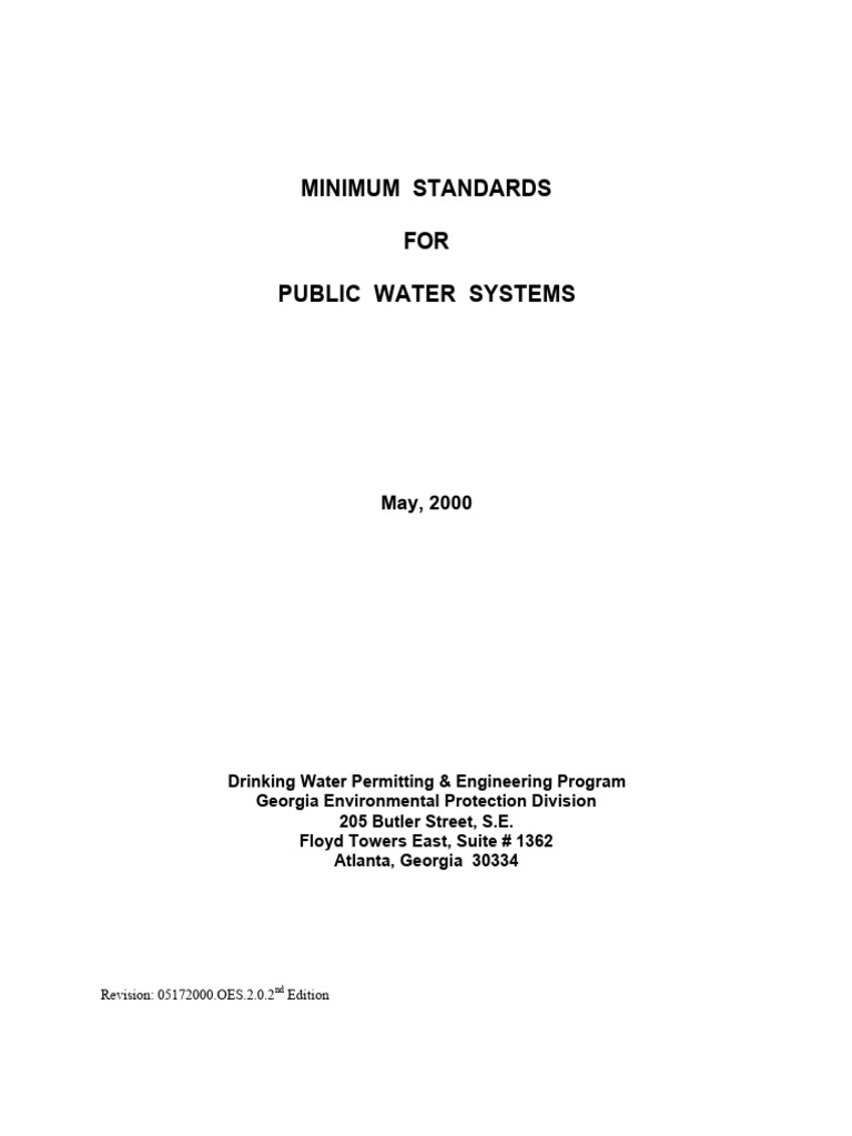 Standards | PDF | Water | Specification (Technical Standard)