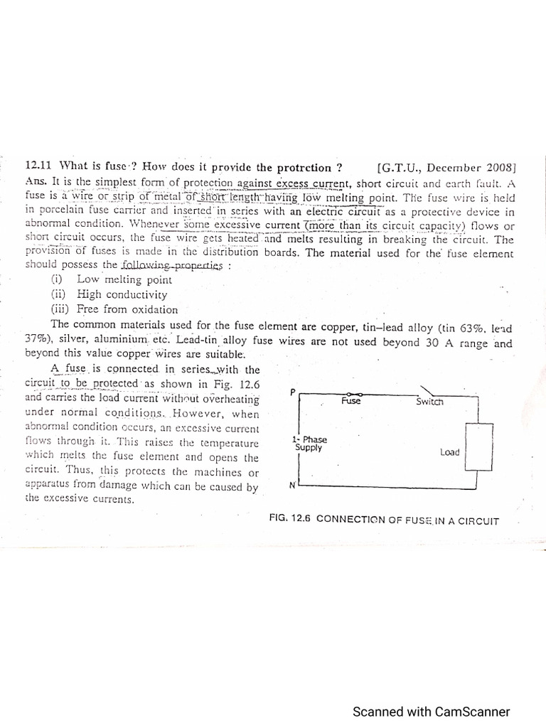 Bee Chap 5 Fuse MCB Elcb | PDF