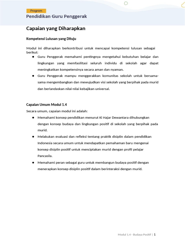 Ringkas Modul 1.4 | PDF