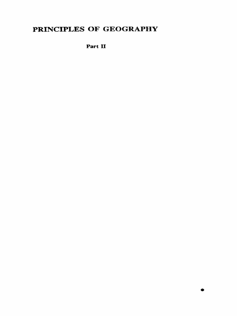 Principles Geography P II | PDF