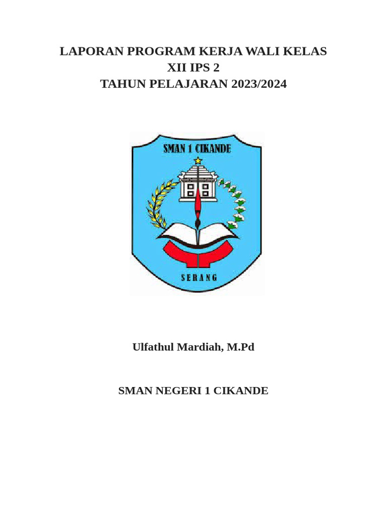 Program Kerja Wali Kelas XII IPS 2 | PDF
