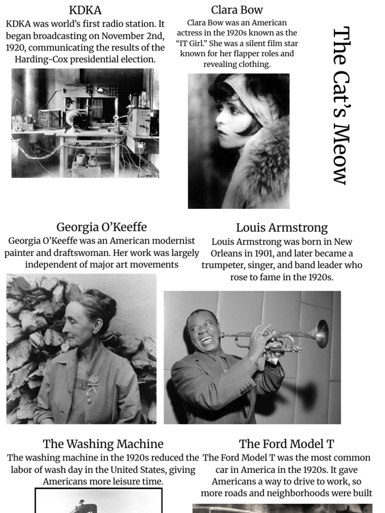 1920s Cultural Icons and Innovations | PDF