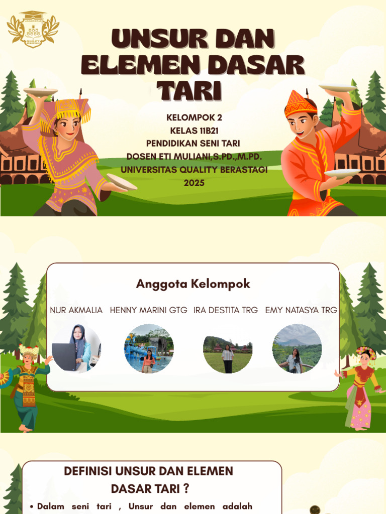 Unsur Dan Elemen Dasar Tari | PDF