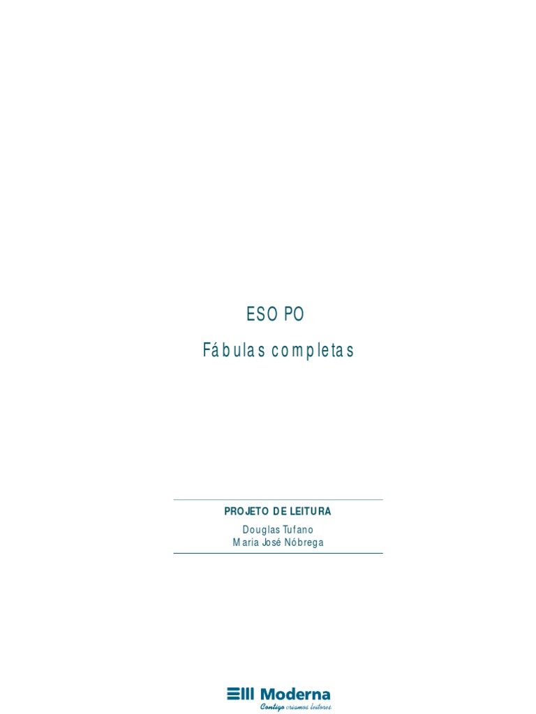 Esopo Fabulas Completas | PDF | Fábula | Esopo