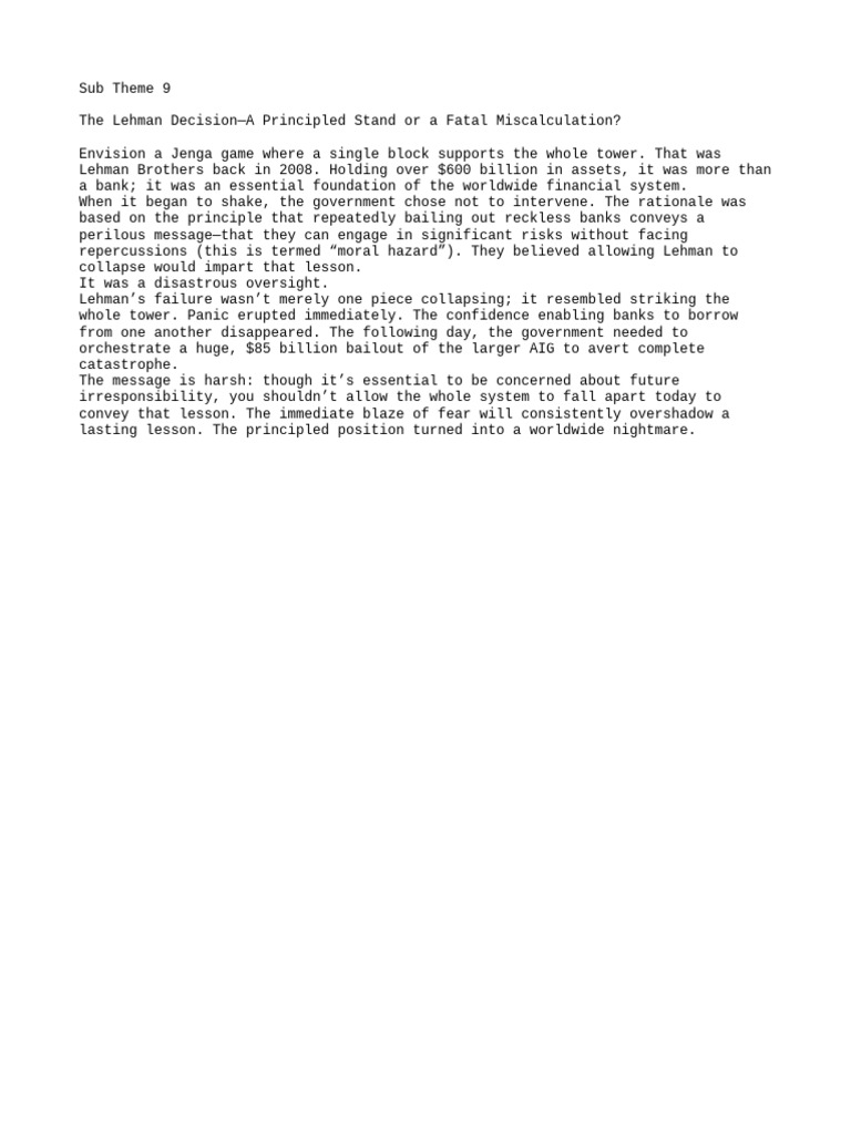 Sub Theme 9 | PDF