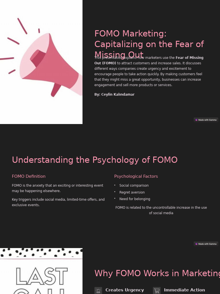 FOMO in Marketing Campaigns | PDF | Marketing | Human Communication