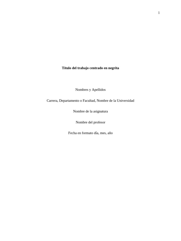 Plantilla APA 7 | PDF | Estilo apa