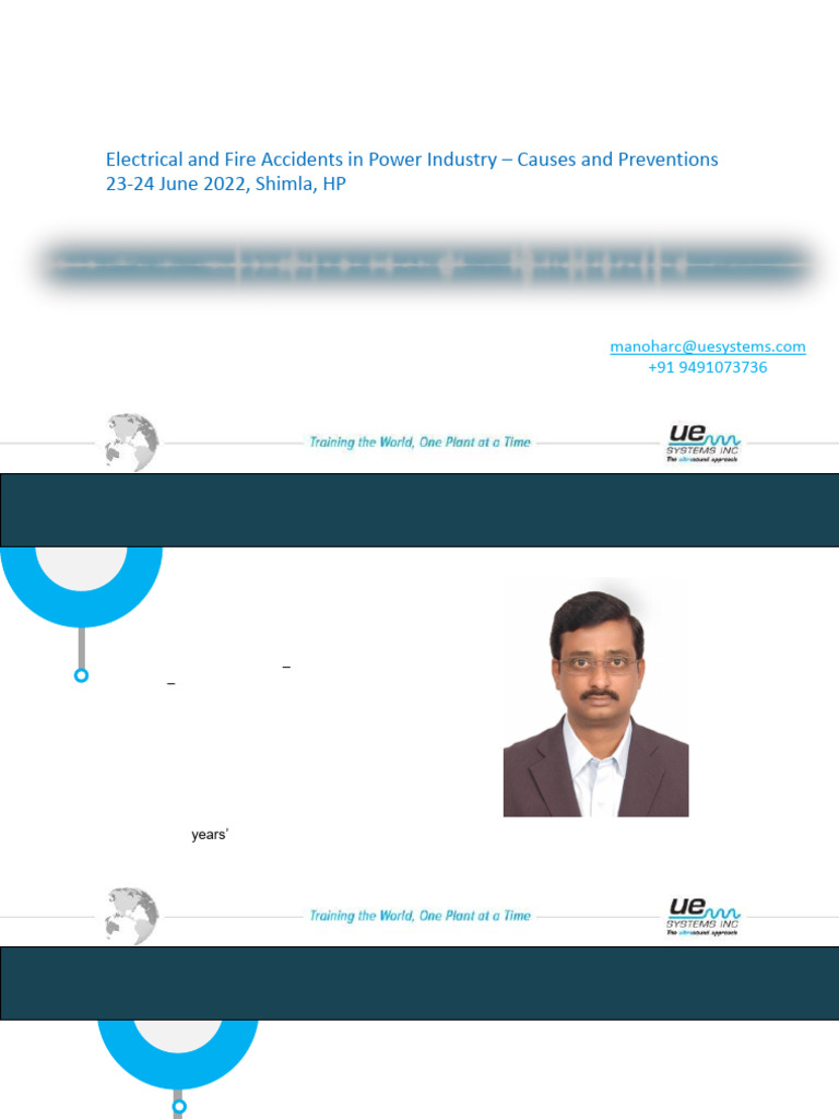 CBIP Shimla Conference Presentation - Manohar Chidurala | PDF | Ultrasound | Electric Arc