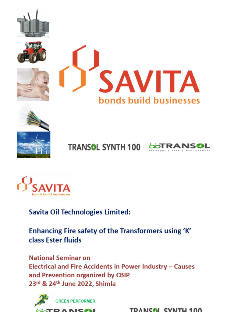 Enhancing Fire Safety of Transformers Using 'K' Class Ester Fluids ...