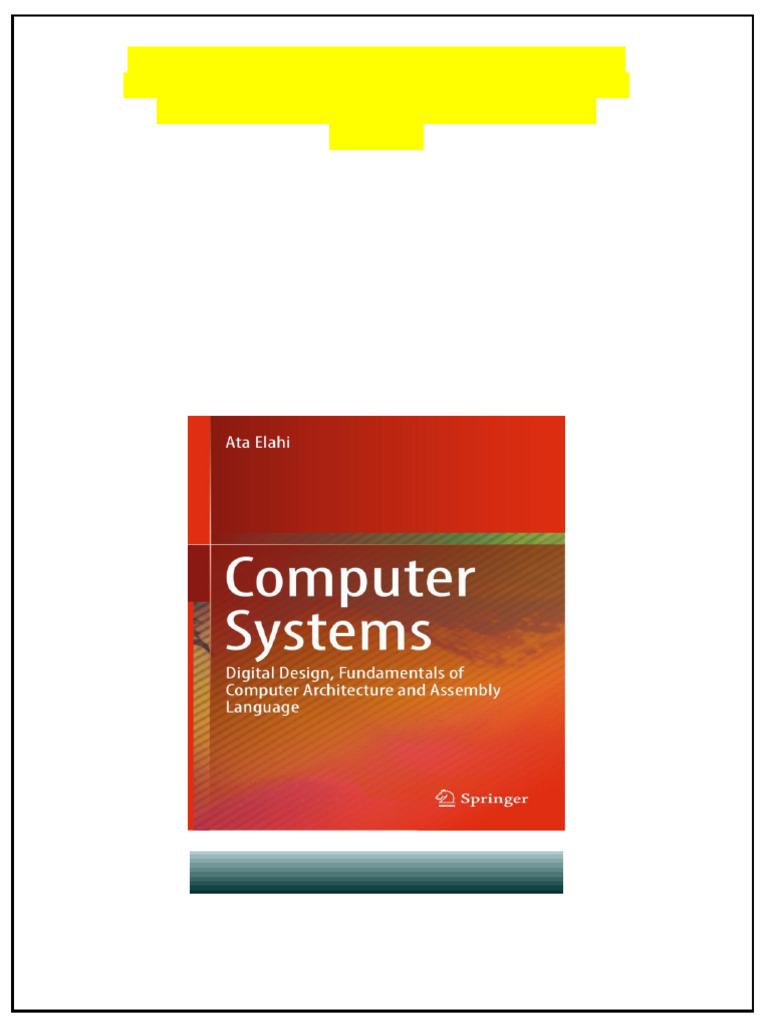 Computer Systems Digital Design Fundamentals of Computer Architecture ...