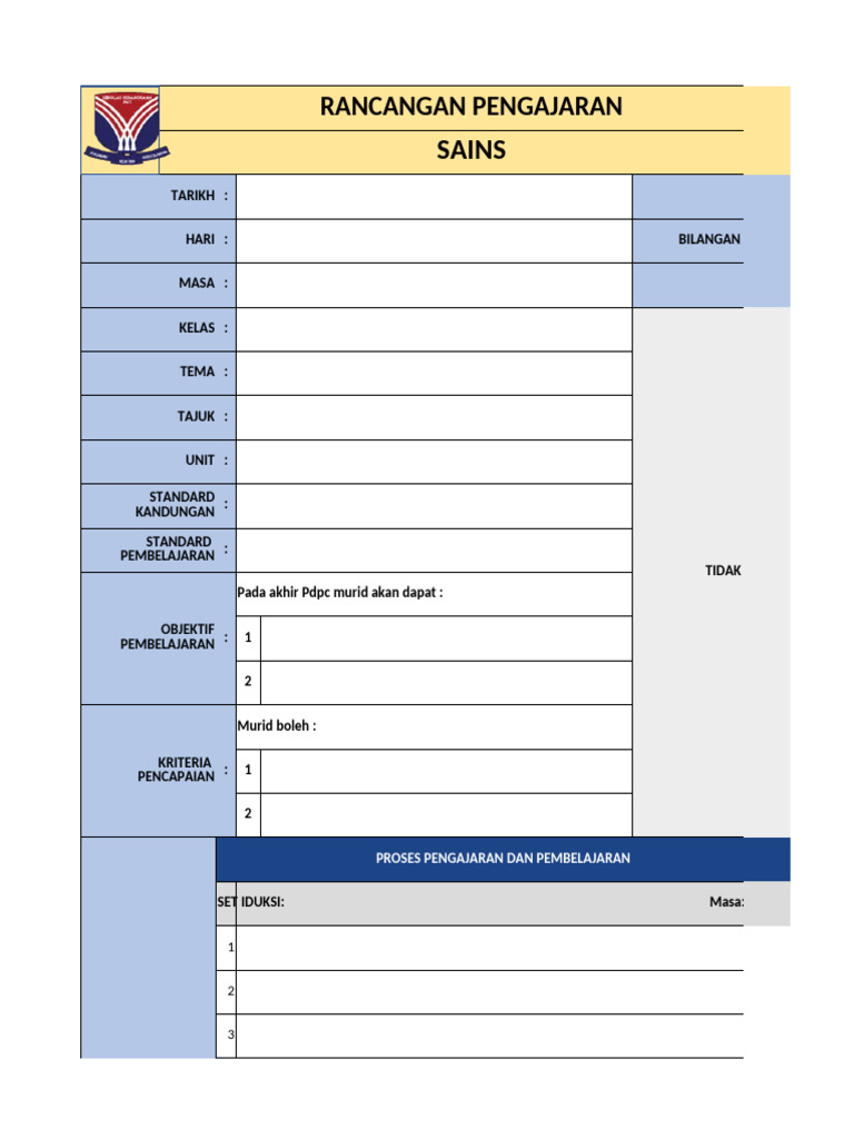 Contoh RPH Sains | PDF