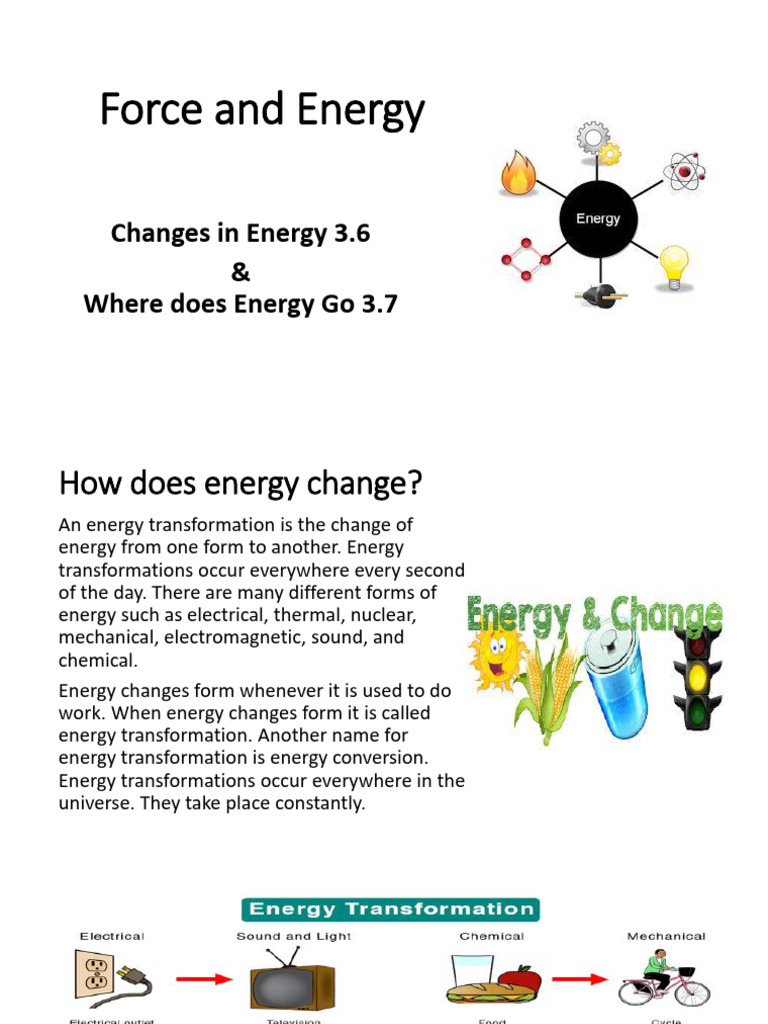 Energy Transformations and Transfers | PDF | Physical Phenomena ...
