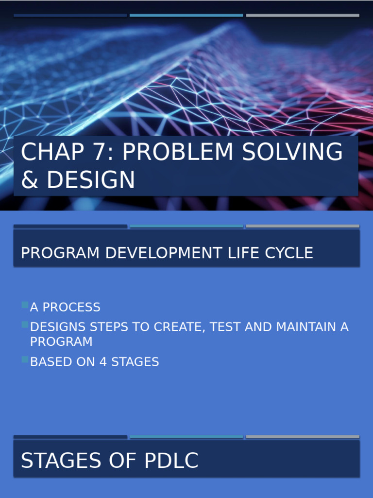 LECT 1 Problem Solving and Design | PDF
