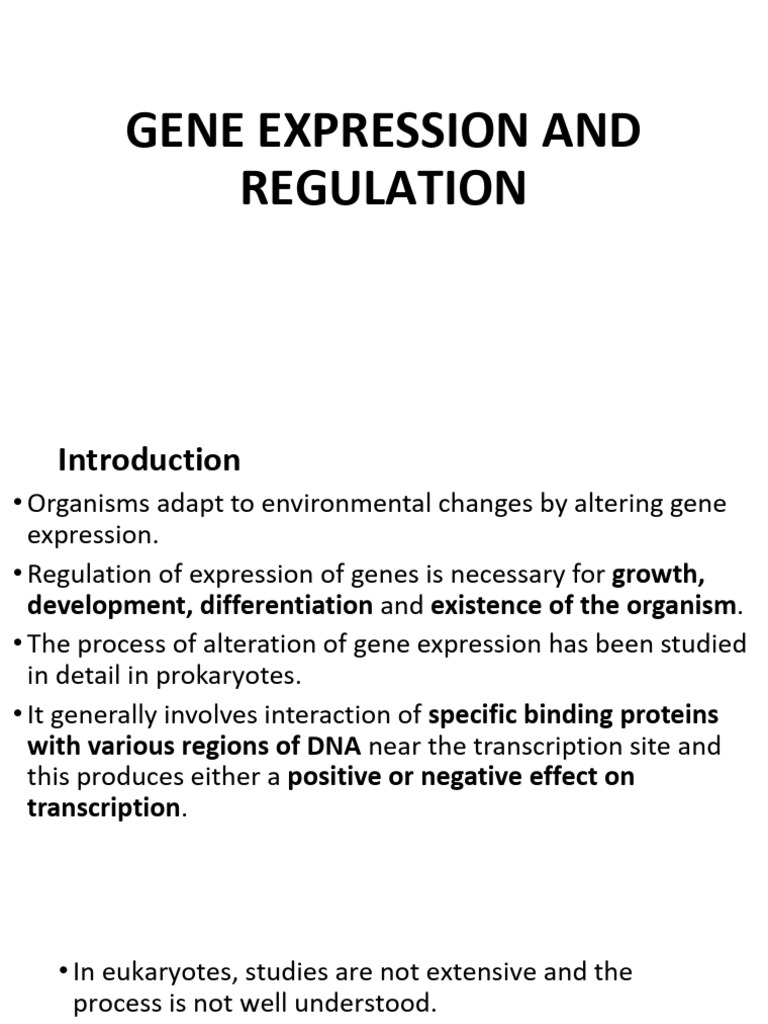 Gene Expression and Regulation - Mutation | PDF | Operon | Repressor