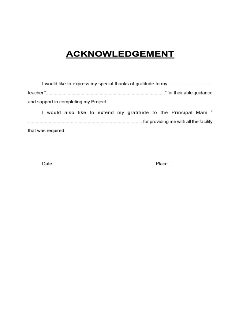 Acknowledgement Certificate Template | PDF