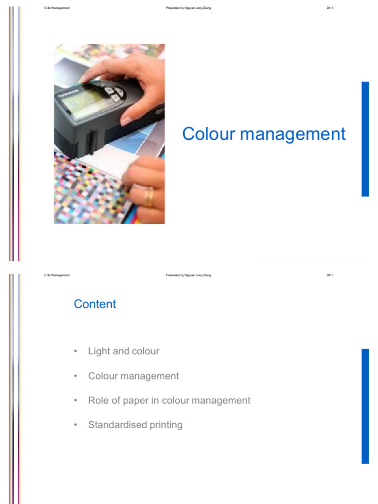 Understanding Colour Management Basics | PDF | Color | Artistic Techniques