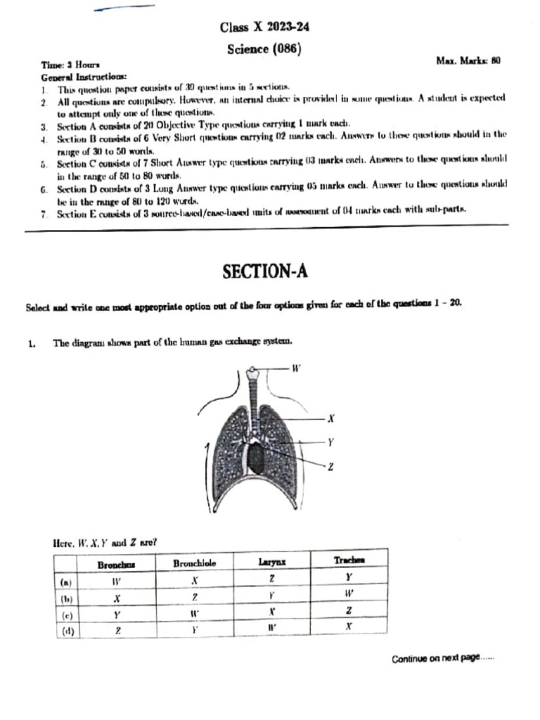 Science X Pre Board 2024 | PDF | Applied And Interdisciplinary Physics ...