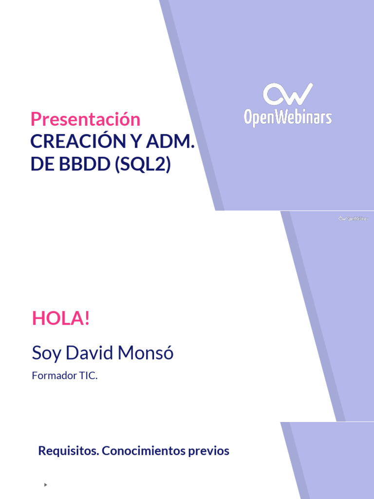 Curso de BBDD con David Monsó | PDF
