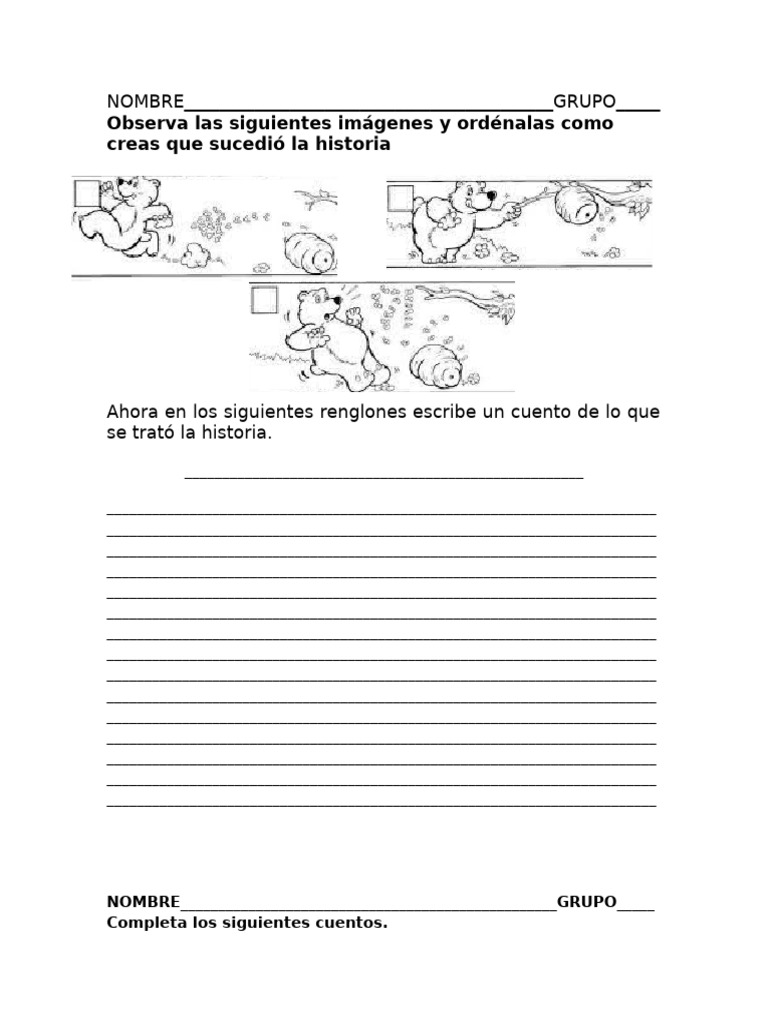 Escritura de Cuentos 2ºA | PDF