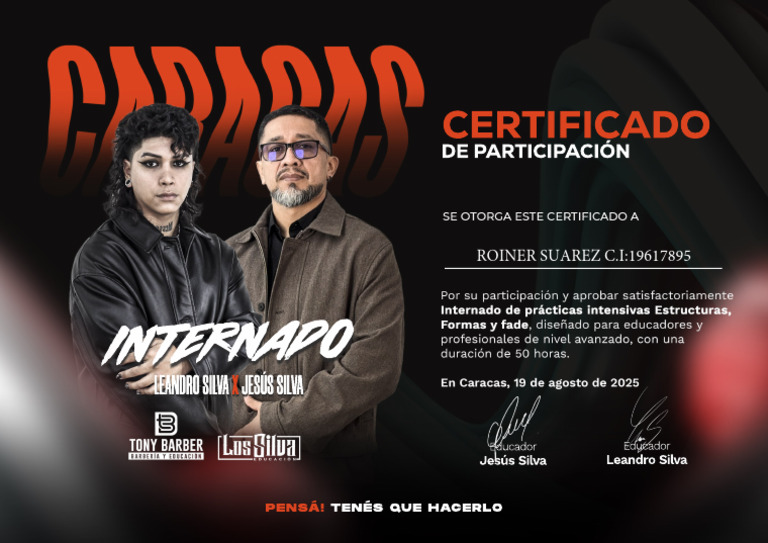 Certificado Internado Tony Hgfh1 Roiner | PDF