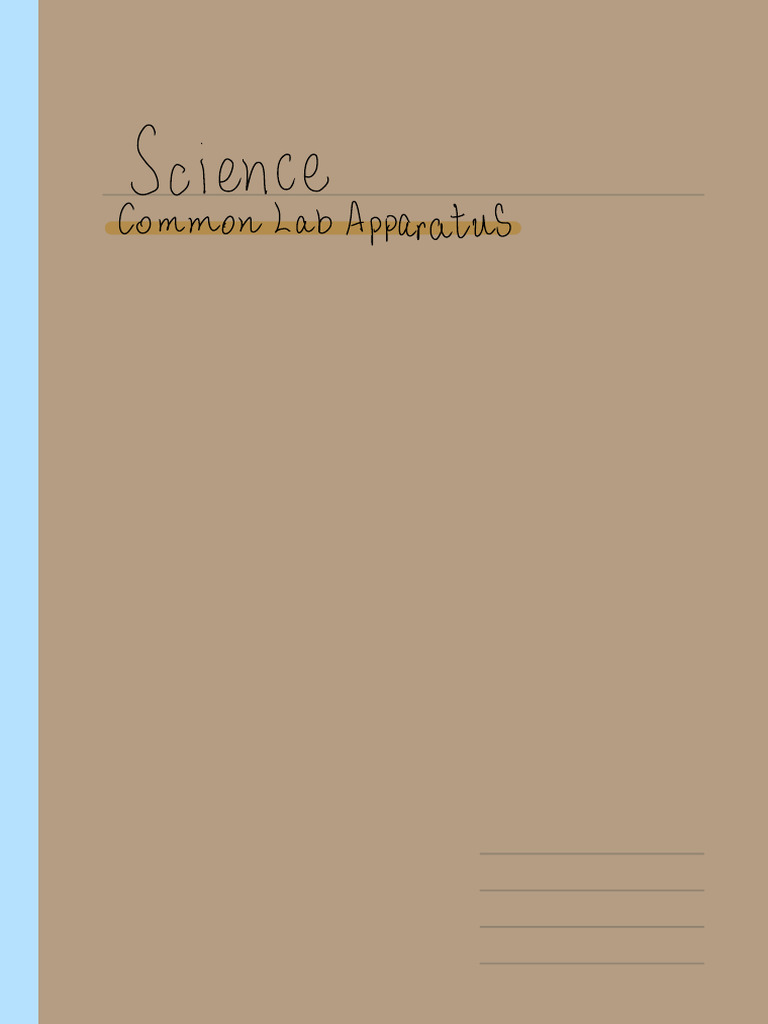Finished 3pages All Science Common Lab Apparatus | PDF