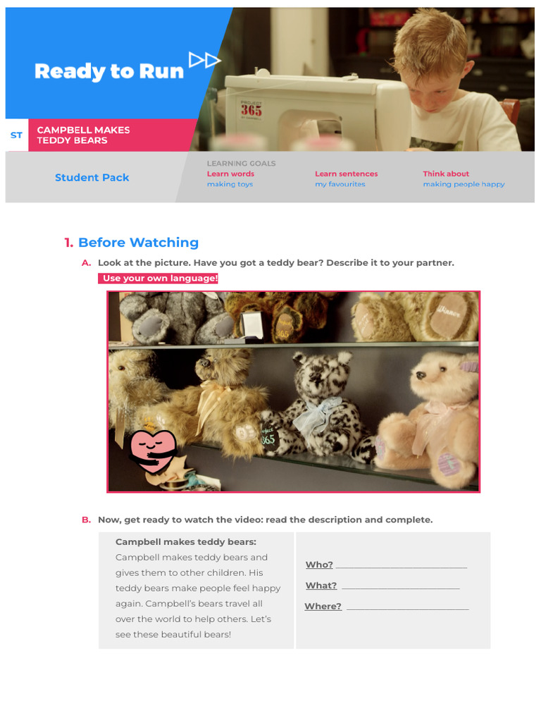 ST Campbell Makes Teddy Bears RP | PDF | Human Communication | Learning