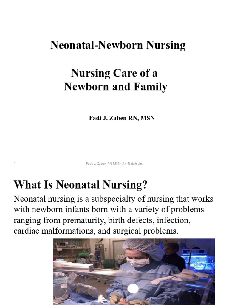 Nursing Care of Newborn-Neonate Course PED2.2 | PDF | Low Birth Weight ...