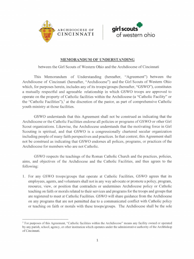 Memorandum of Understanding | PDF