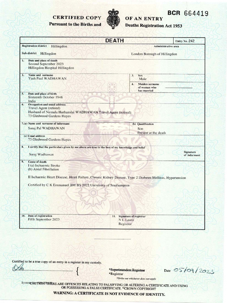 Yash de Certificate | PDF