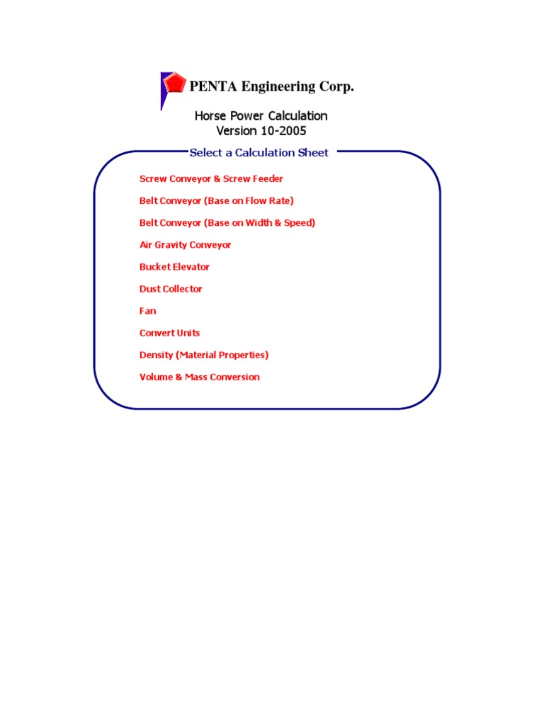Calculating Horsepower Requirements for Conveying Equipment and Fans ...