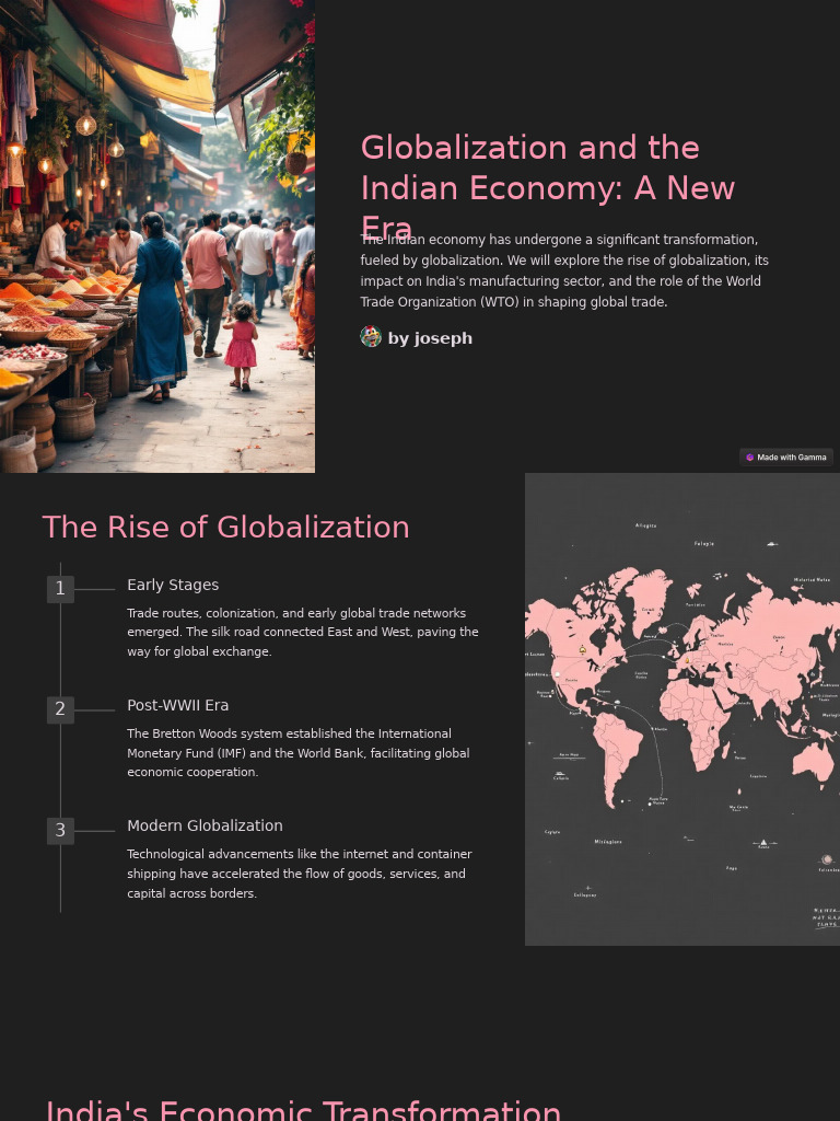 Globalization and The Indian Economy A New Era | PDF | Globalization ...