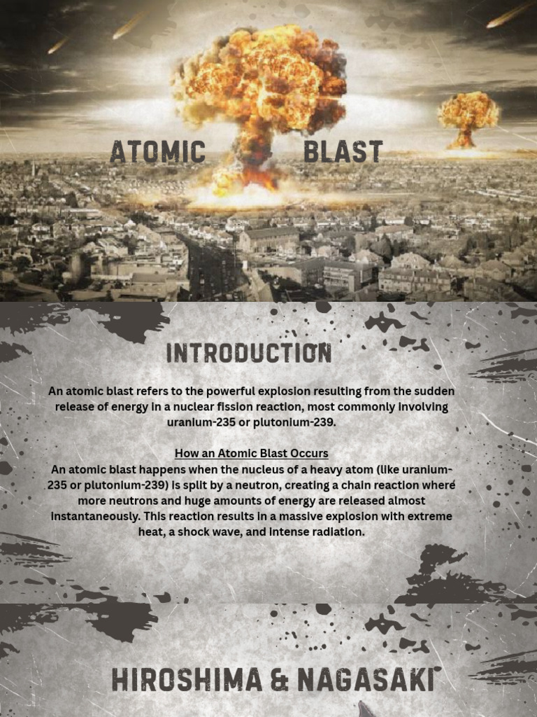 Effects of Atomic Blasts on Cities | PDF | Nuclear Weapons | Atomic ...