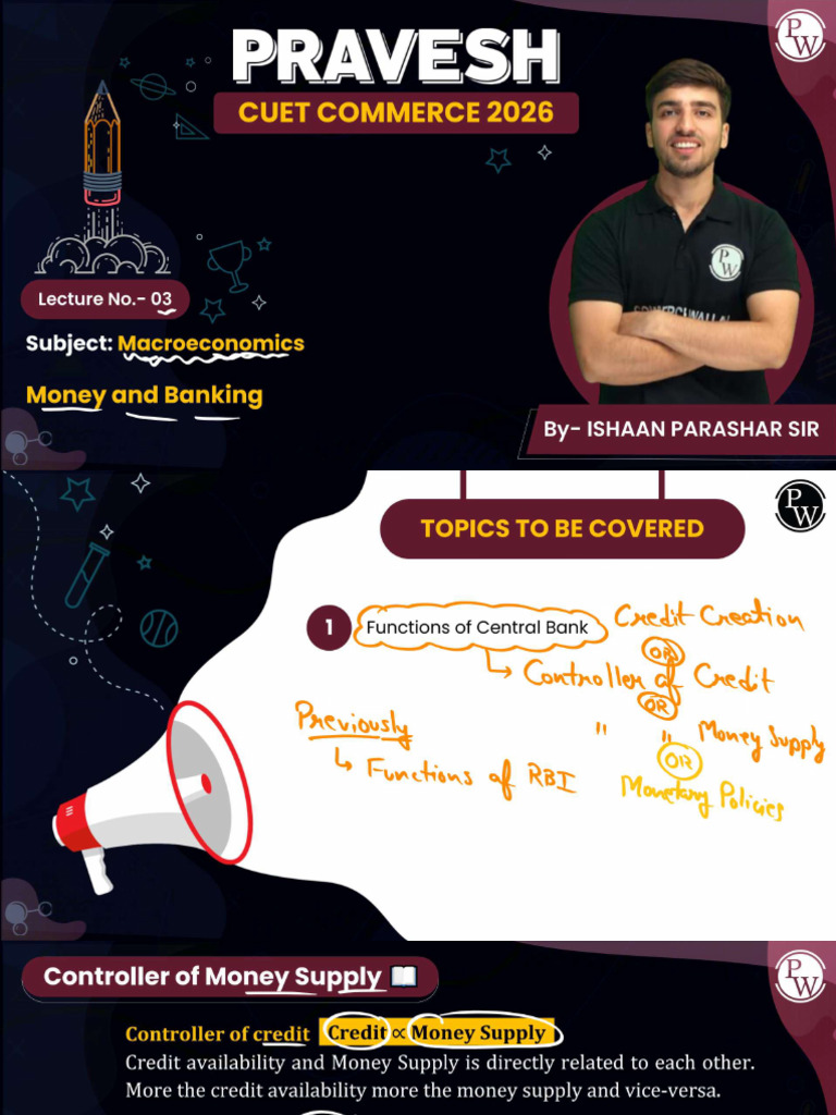 Money and Banking 03 Class Notes | PDF