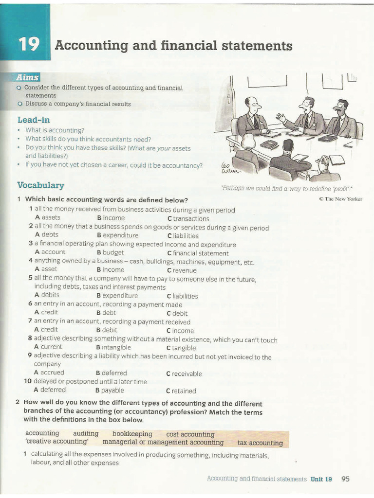 Accounting Financial Statements Vocab | PDF