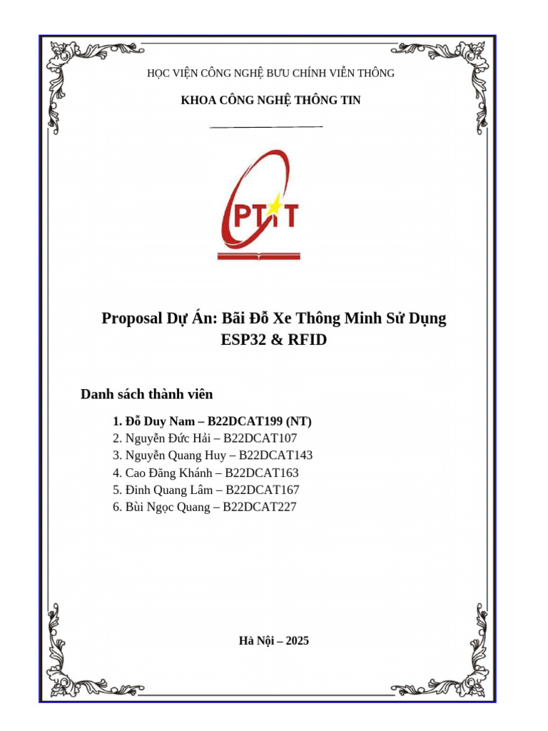 Proposal IOT Nhom2 | PDF