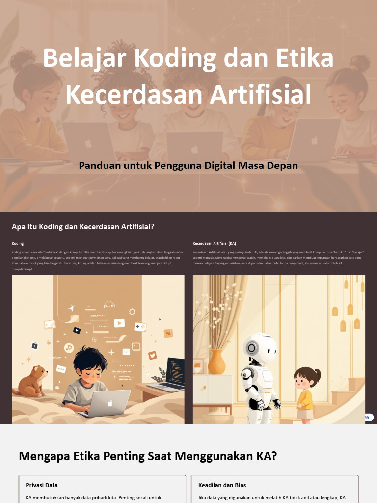 Belajar Koding Dan Etika Kecerdasan Artifisial (Open Class Elin) | PDF