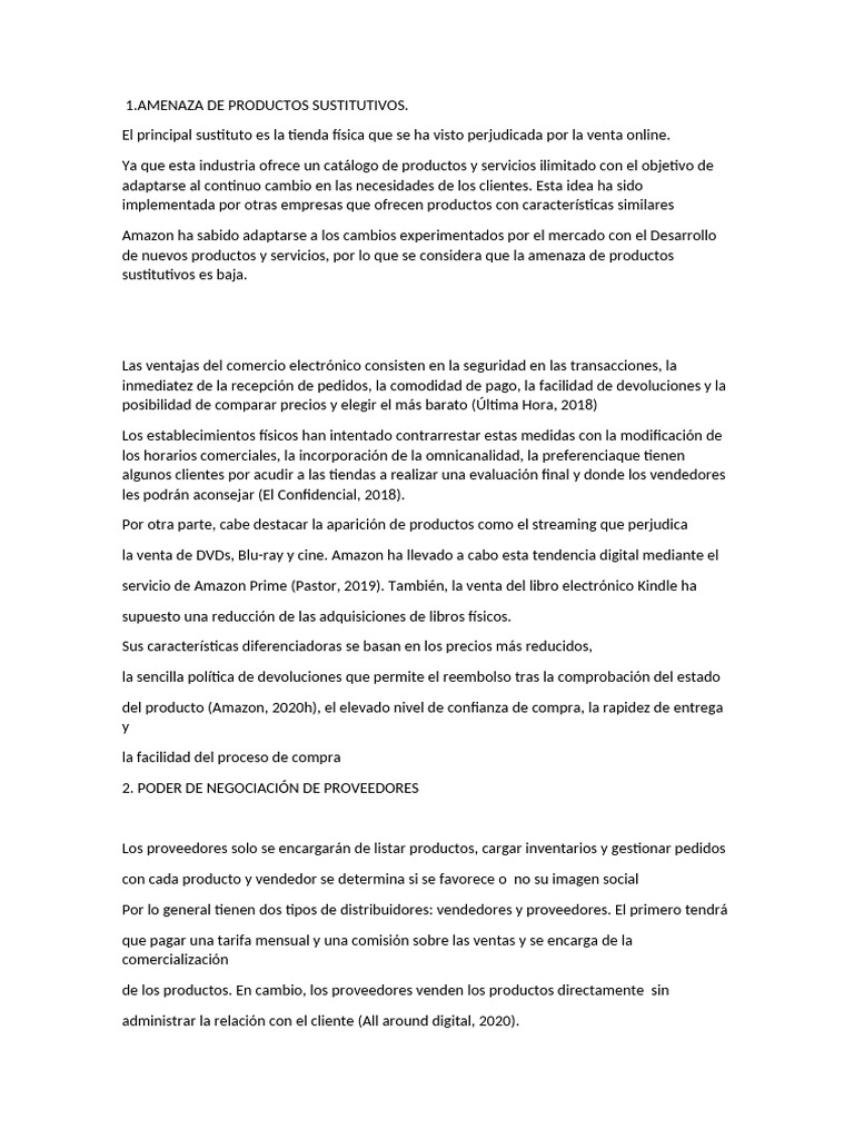 Analisis Porter Libros Electrónicos | PDF | Comercio electrónico ...