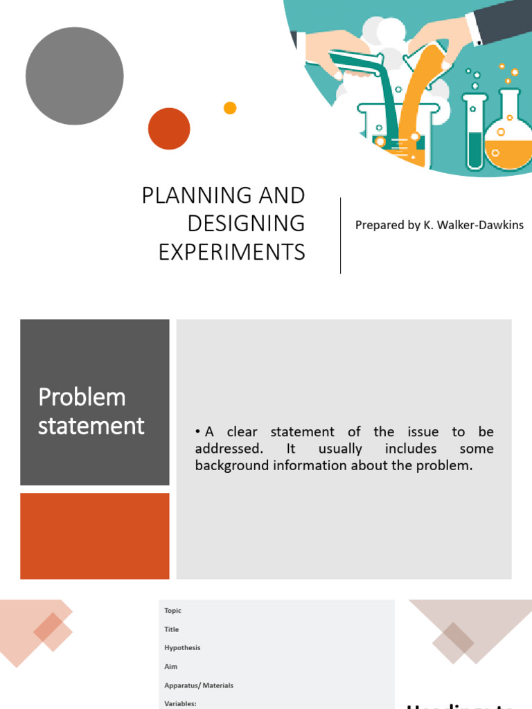Planning and Designing Experiments | PDF | Experiment | Gases