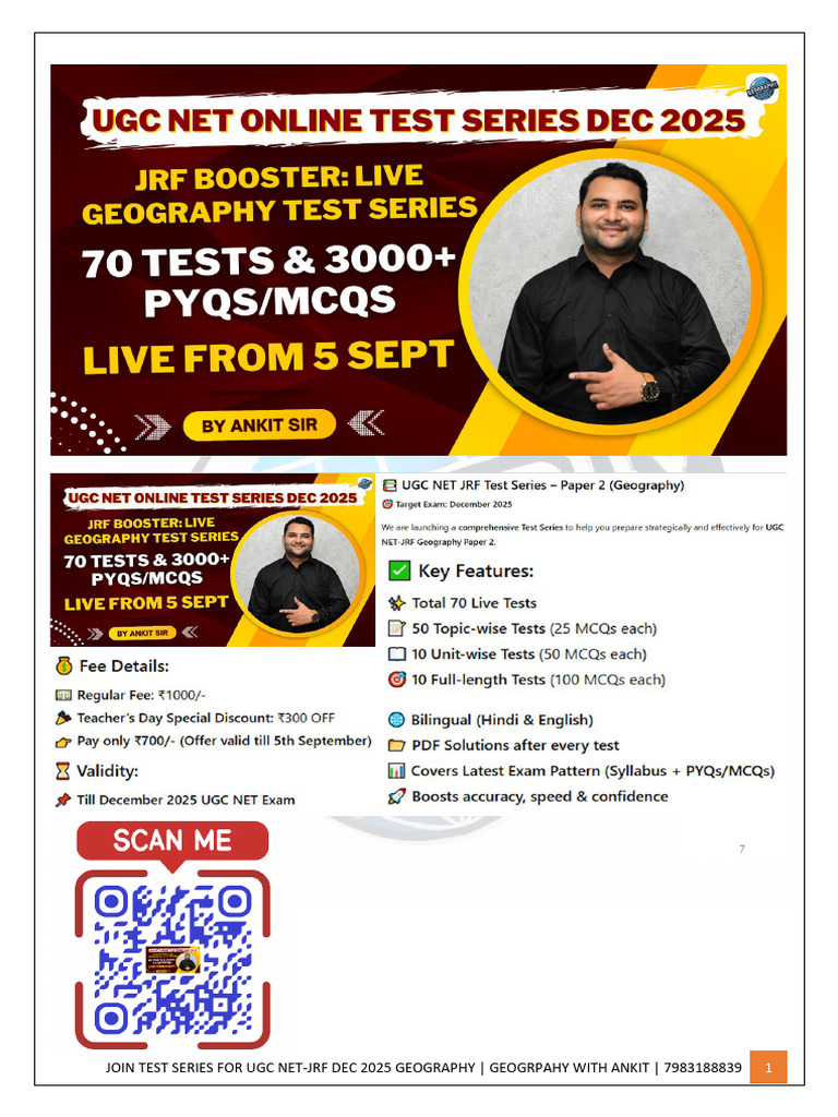 Free Demo Test For Ugc Net-Jrf December 2025 | PDF