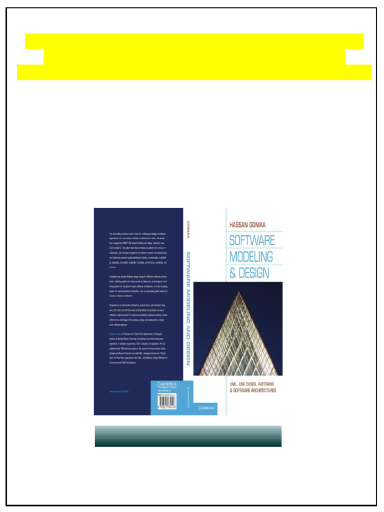 Software Modeling And Design Uml Use Cases Patterns And Software Architectures 1st Edition By
