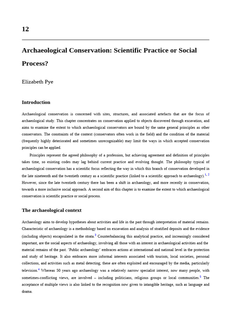 Elizabeth Pye 2009 | PDF | Archaeology | Corrosion